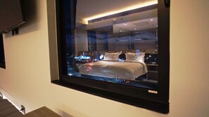 Quarto, 1 cama king-size, Vista para a cidade | Vista do quarto