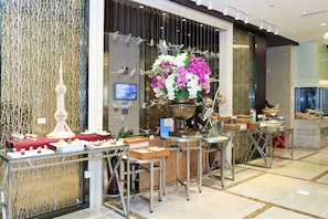 Café da manhã com buffet todos os dias (CNY 68 por pessoa)