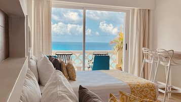Suíte, vista para o oceano (Increible Vista al Mar) | 1 quarto, roupas de cama de algodão egípcio, roupas de cama premium