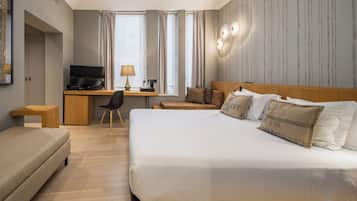 Quarto luxo | Frigobar, cofres nos quartos, cortinas blackout