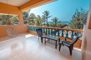 Apartamento, vista para a praia | Varanda