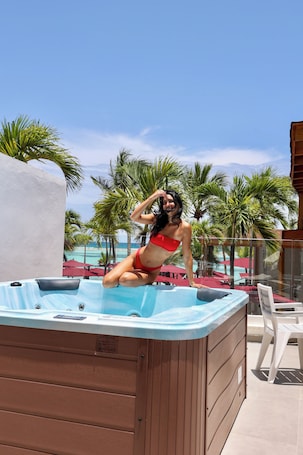 1 quarto, lençóis italianos Frette, roupa de alta qualidade . Boca Beach Residence