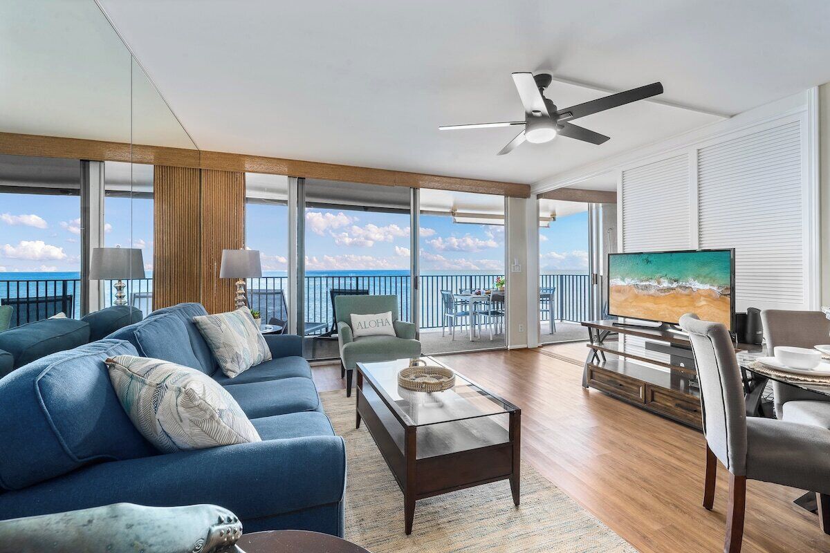 Hl A204 Clear Blue Oceanfront Views! Bekijk Whales From Your Corner Lanai! - Hawaï