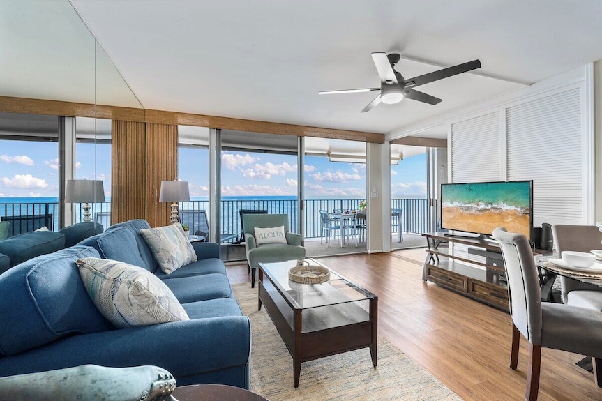 Hl A204 Clear Blue Oceanfront Views! Bekijk Whales From Your Corner Lanai! - Hawaï