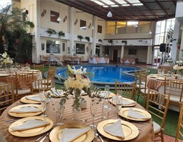 Espaço exterior para banquetes