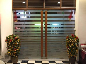 Entrada do alojamento