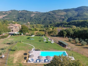 Vista para o campo desde o alojamento