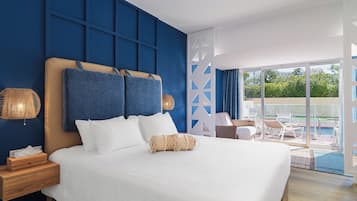 Quarto Familiar, vista para o jardim (Swim Up) | 1 quarto, roupa hipoalergénica, minibar, cofre no quarto