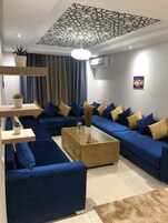 Apartamento elite, 2 quartos, cozinha | Lounge executivo