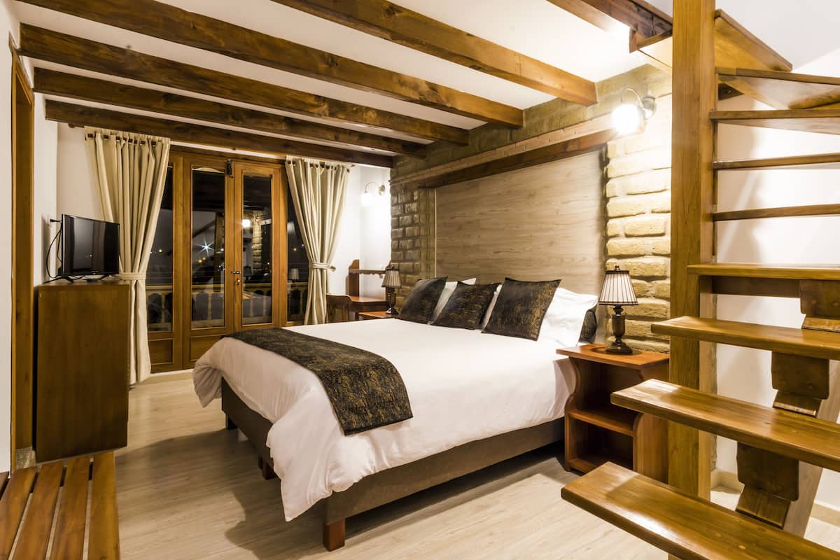 Quarto Duplo ou Twin Familiar, várias camas, varanda, vista para a montanha (Jardinerito) | 1 quarto, roupa de alta qualidade, edredões de penas