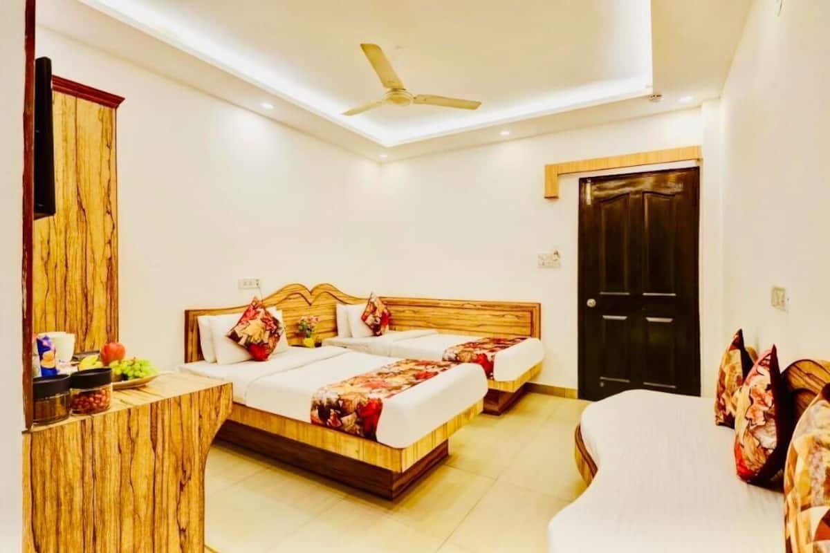 Quarto duplo luxo, 1 cama de casal, vista para a cidade | Roupas de cama premium