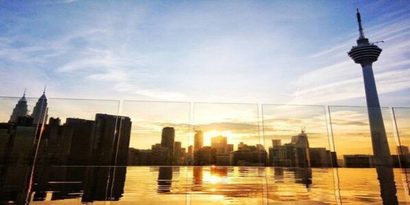 Vista para a cidade desde o alojamento