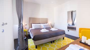 Apartamento família, 2 quartos | 1 quarto, ferros/tábuas de passar roupa, berços (sobretaxa)