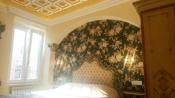 Quarto Exclusivo, 1 quarto | 1 quarto, lençóis italianos Frette, roupa de alta qualidade