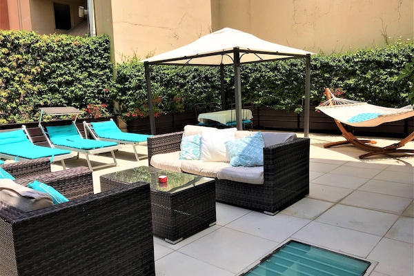 Quarto quádruplo família, terraço | Terraço/pátio