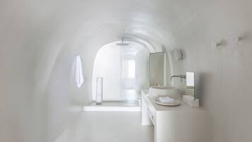 Luxury Villa, 1 Bedroom, Jetted Tub (Cloud) | Banheiro | Chuveiro, banheira de hidromassagem, chuveiro com efeito de chuva