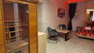 Suite-Estúdio Elite | Cortinas/cortinados opacos, Wi-fi grátis, roupa de cama fornecida