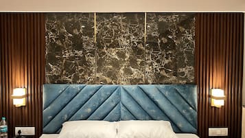 Quarto Deluxe, 1 cama king-size | 1 quarto, lençóis de algodão egípcio, roupa de alta qualidade, minibar