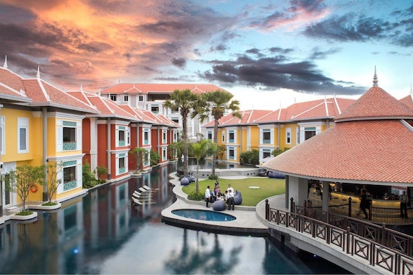 Vila família, 4 quartos, vista para a piscina | Terraço/pátio
