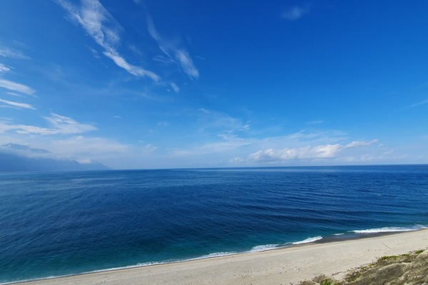Na praia