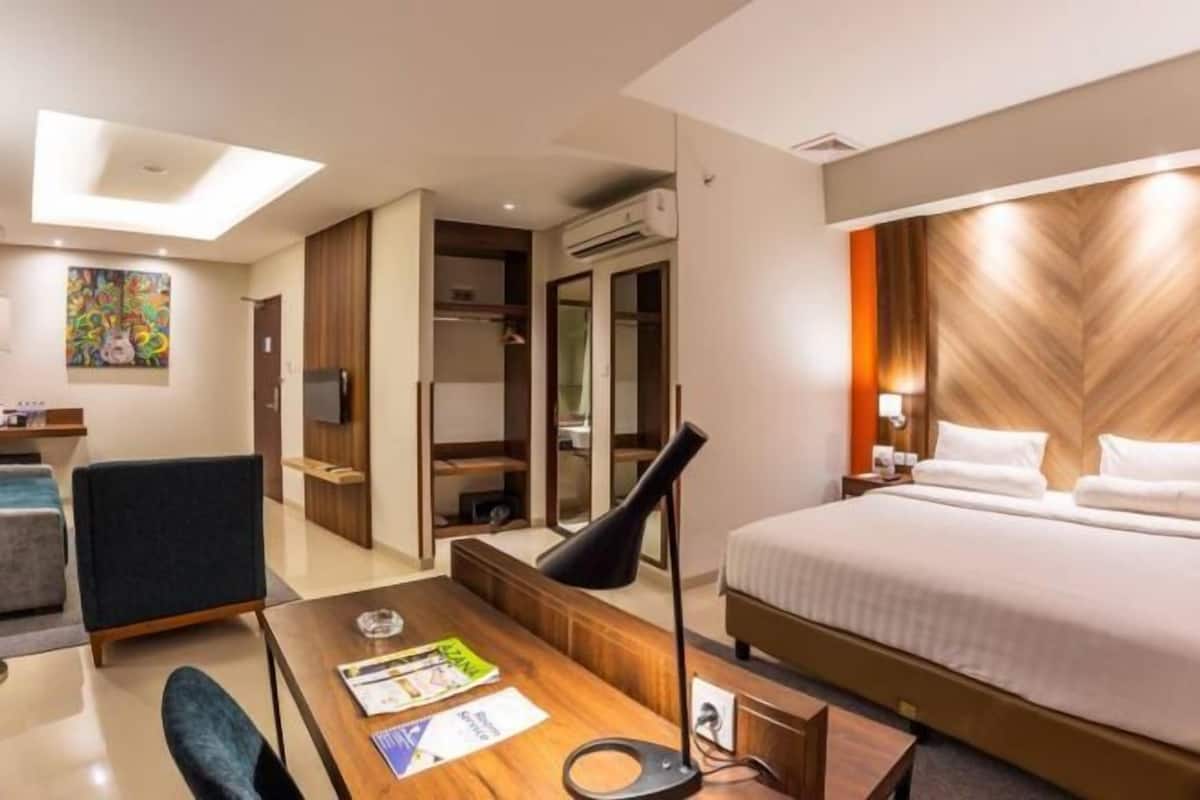 1 quarto, roupas de cama premium, cofres nos quartos, escrivaninha
