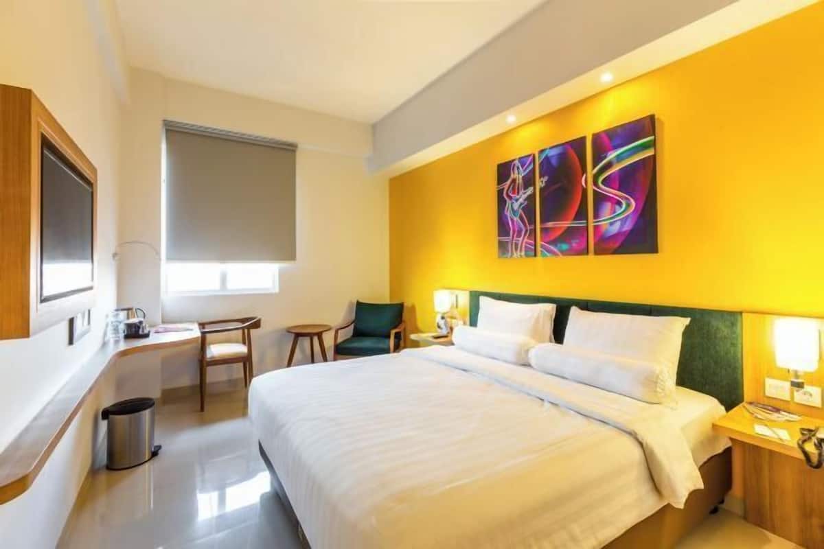1 quarto, roupas de cama premium, cofres nos quartos, escrivaninha