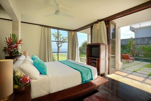 Vila exclusiva, 4 quartos, vista para o mar | 4 quartos, cofres nos quartos, ferros/tábuas de passar roupa