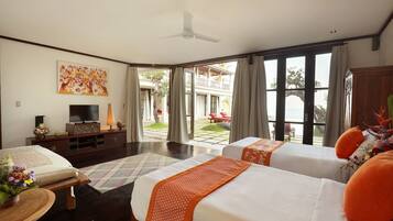 Villa Exclusiva, 4 quartos, vista para o mar | 4 quartos, cofre no quarto, ferro/tábua de engomar, Wi-fi grátis