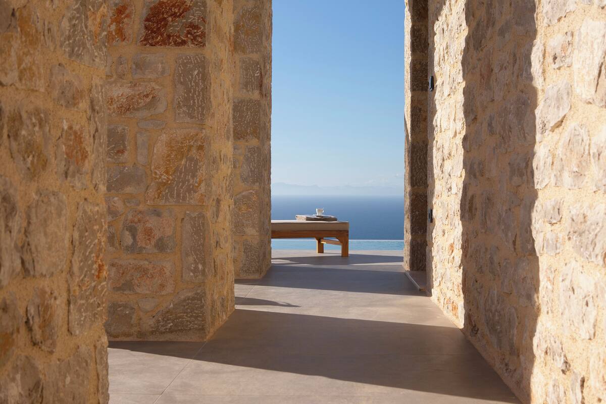 Villa Deluxe, vista para a piscina | Terraço/pátio interior