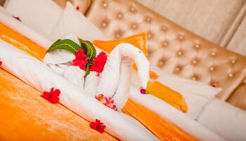 Quarto lua de mel, 1 cama King | 1 quarto, cofres nos quartos, escrivaninha, quartos à prova de som