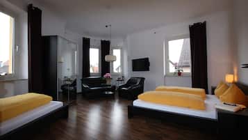 Quarto triplo | 1 quarto, roupas de cama antialérgicas, individualmente decorados