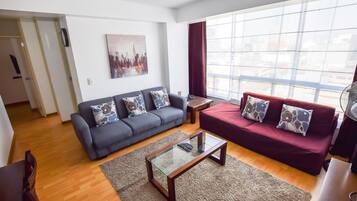 Apartamento superluxo, 2 quartos, vista para a cidade | Camas extras