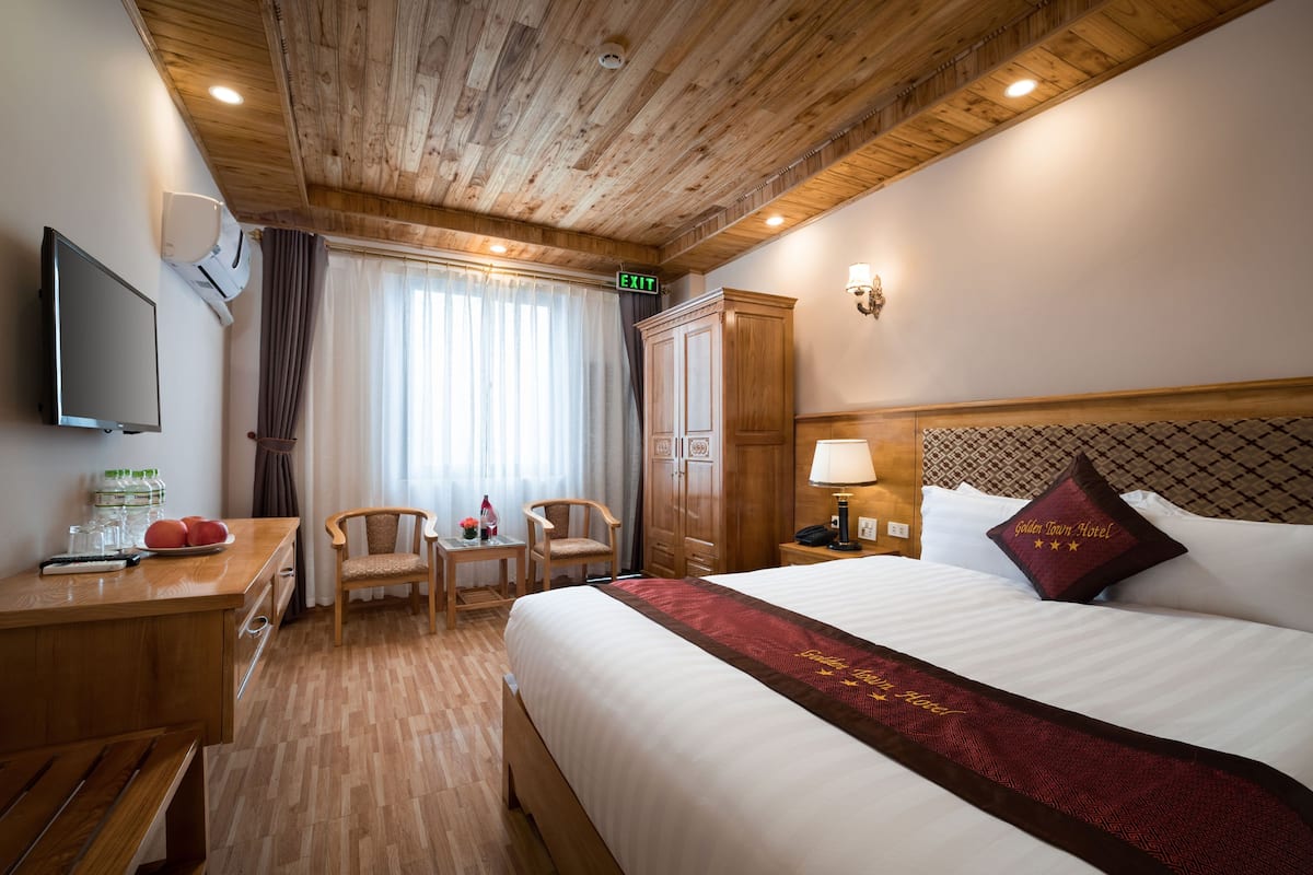 Quarto casal luxo | Frigobar, Wi-Fi de cortesia