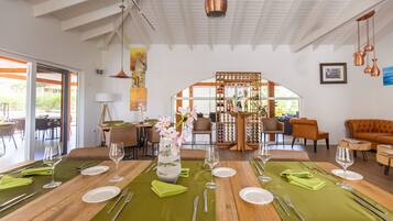 Almoço e jantar, culinária internacional