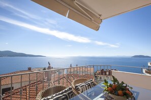 Dúplex, vista para o mar | Vista da varanda