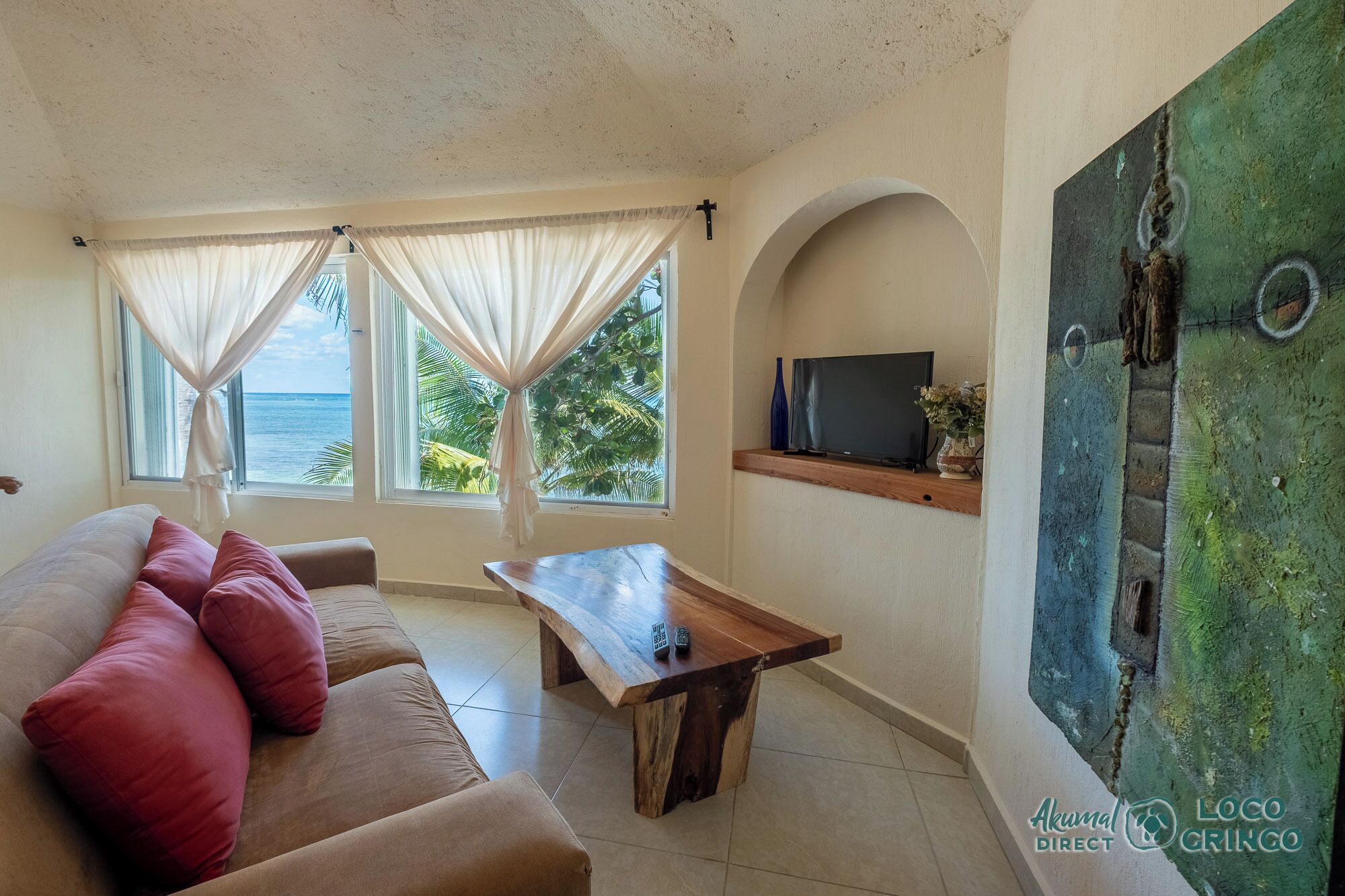 Spacious Beachfront Living On Akumal Bay - Akumal