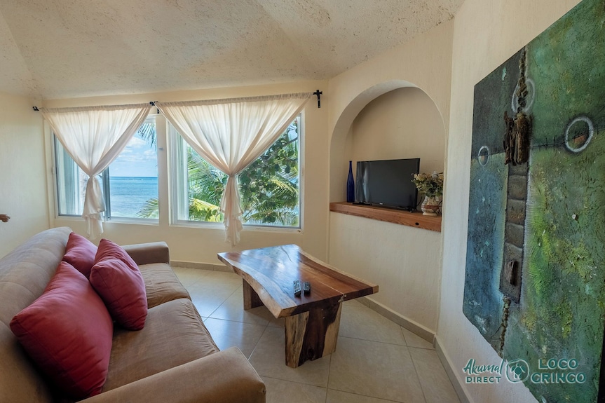 5 Tot 8 Br Beachfront Home Met Zwembad, Ac, Wifi, Kajaks - Zuid-akumal - Akumal