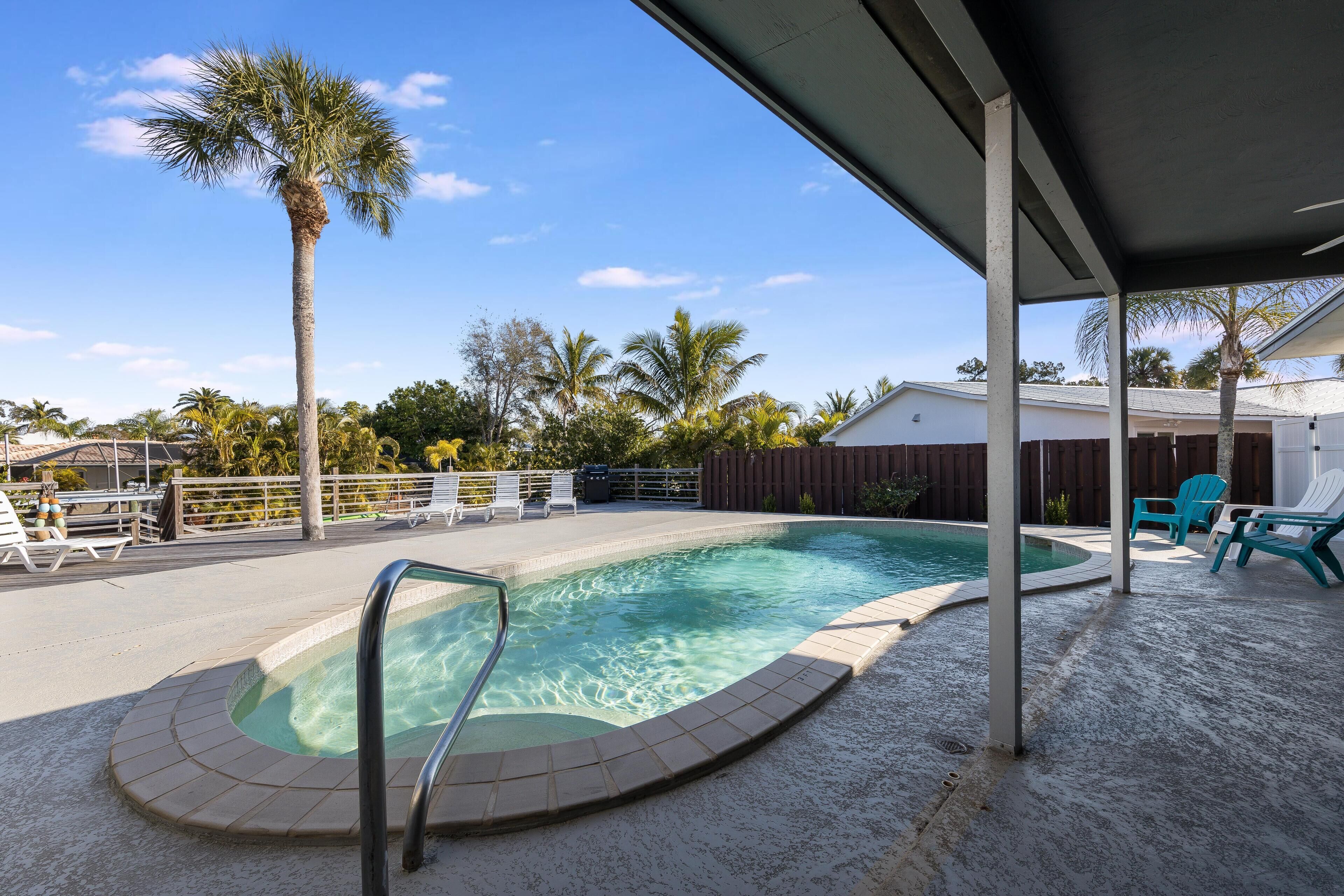 Unique private Canal home w/pool- walk to Village - Siesta Key | Vrbo