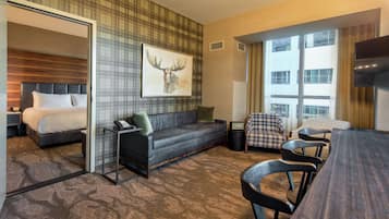 Suíte, 1 quarto | Roupas de cama de algodão egípcio, roupas de cama premium