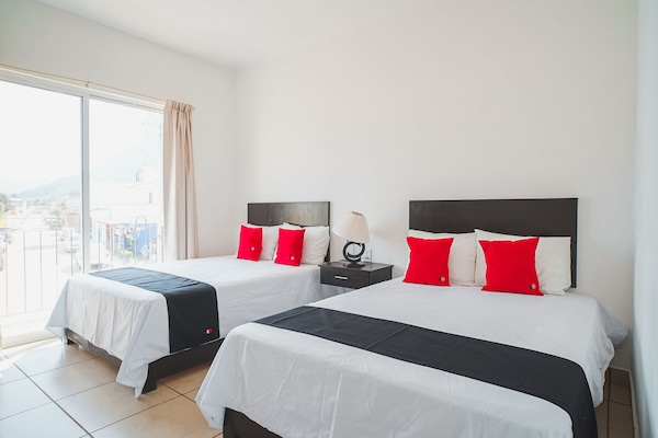 Quarto Standard, 2 camas de casal | Wi-fi grátis, roupa de cama fornecida