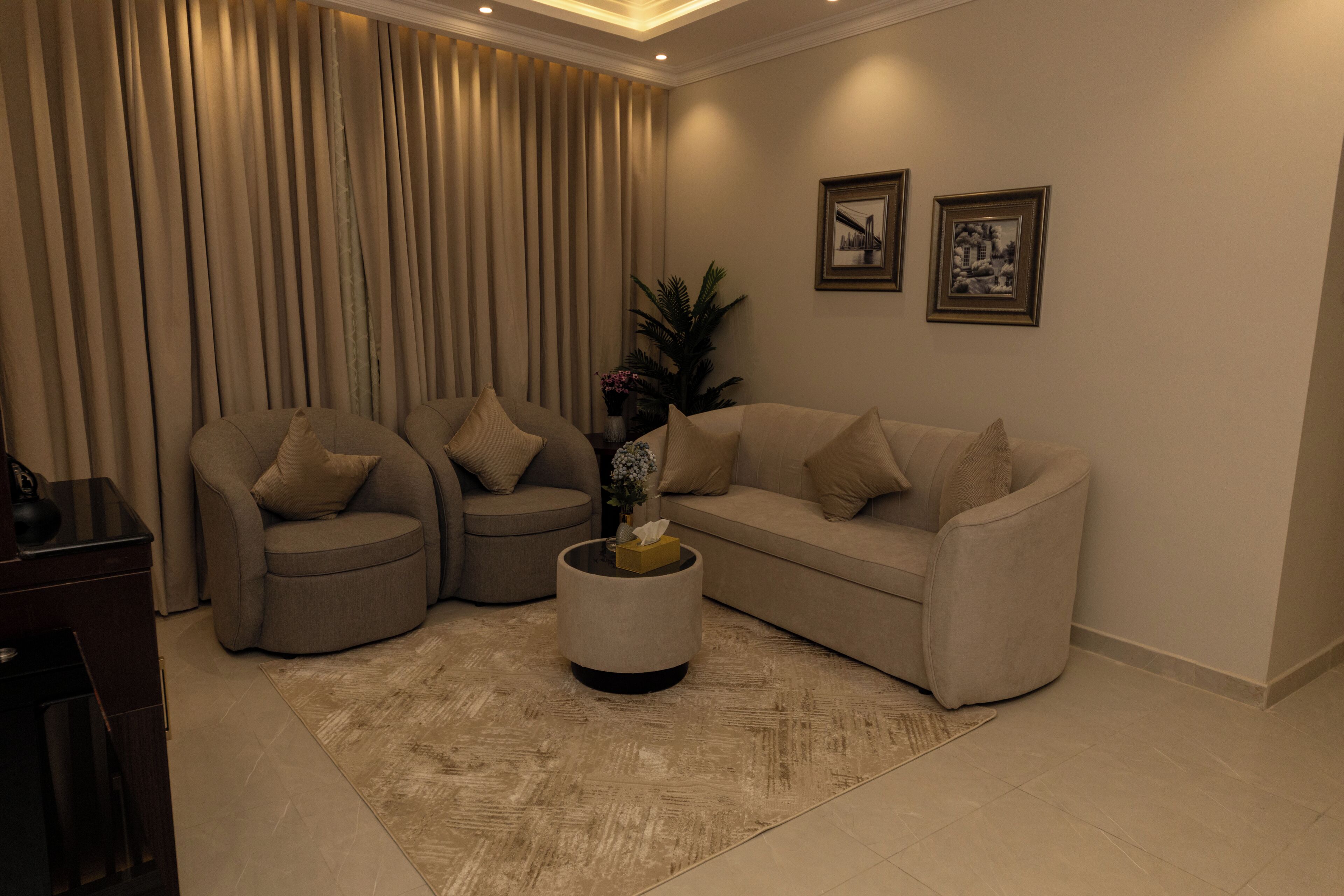 Apartamento Deluxe, 1 quarto, Vista para a cidade, no piso executivo | Sala de estar