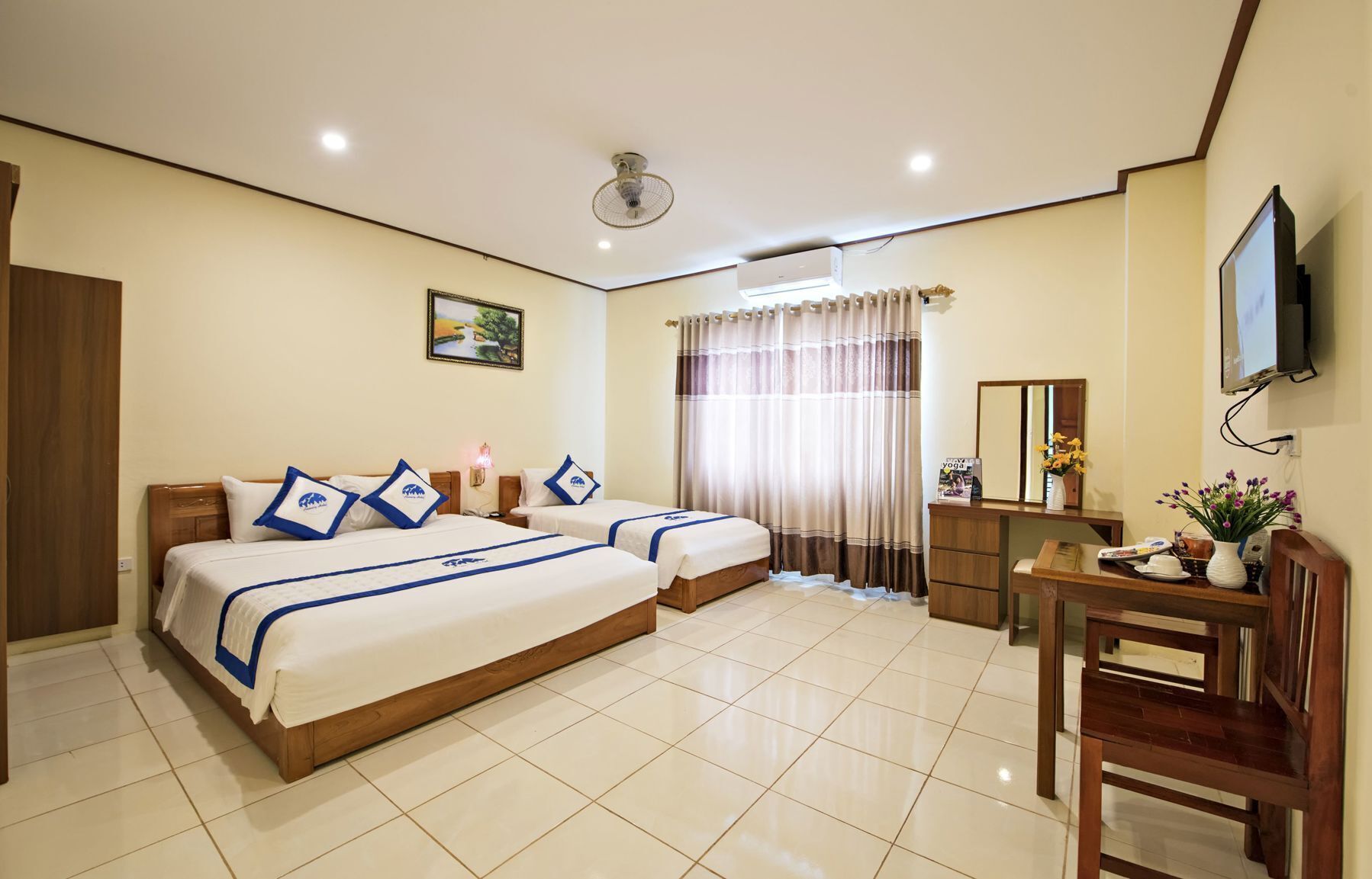 1 quarto, roupas de cama premium, frigobar, cofres nos quartos