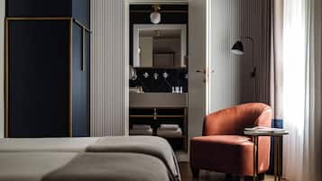 Quarto luxo | 1 quarto, roupas de cama premium, frigobar, cofres nos quartos