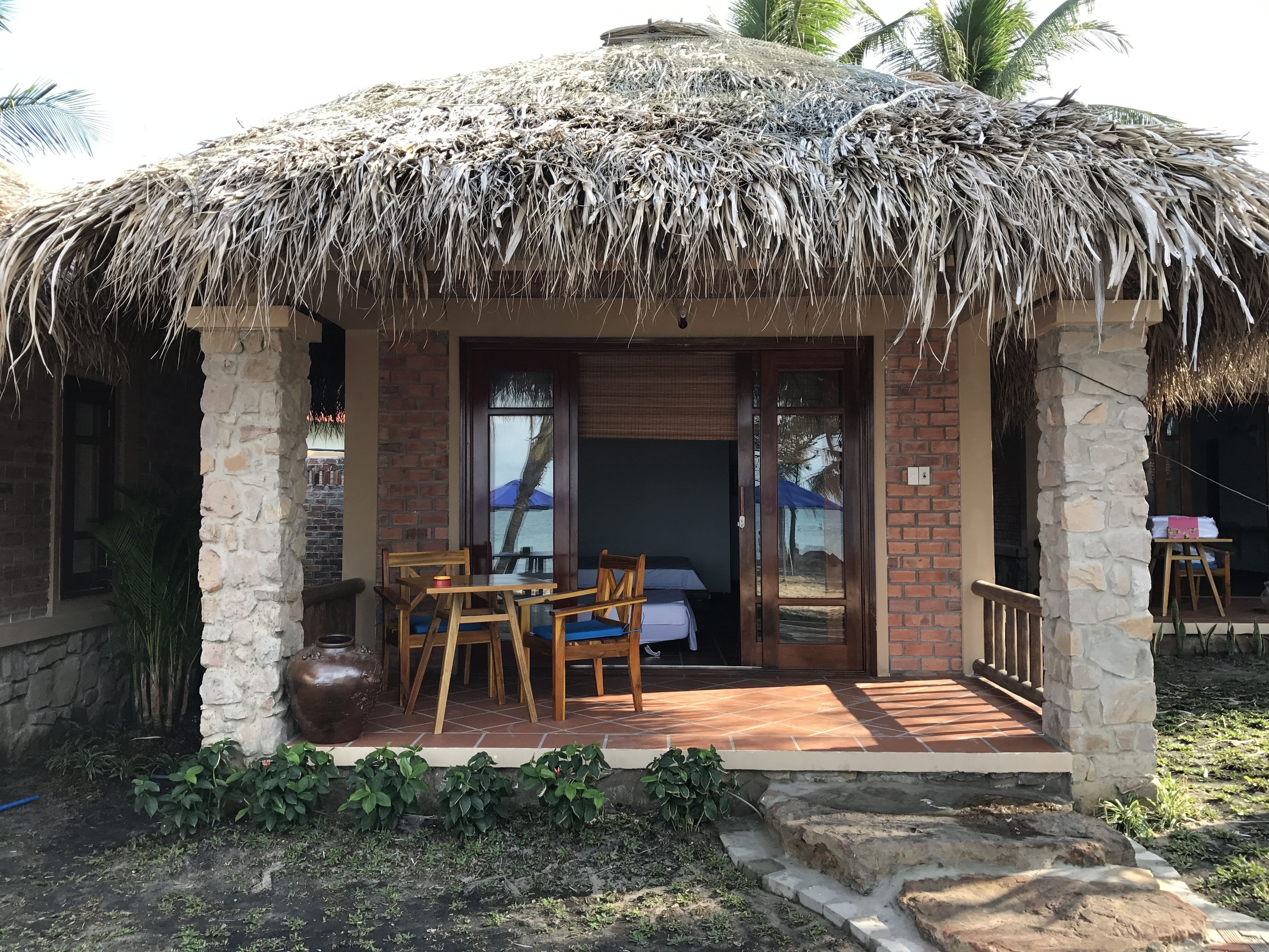 Bungalow Deluxe, terraço, em frente à praia | Vista do quarto