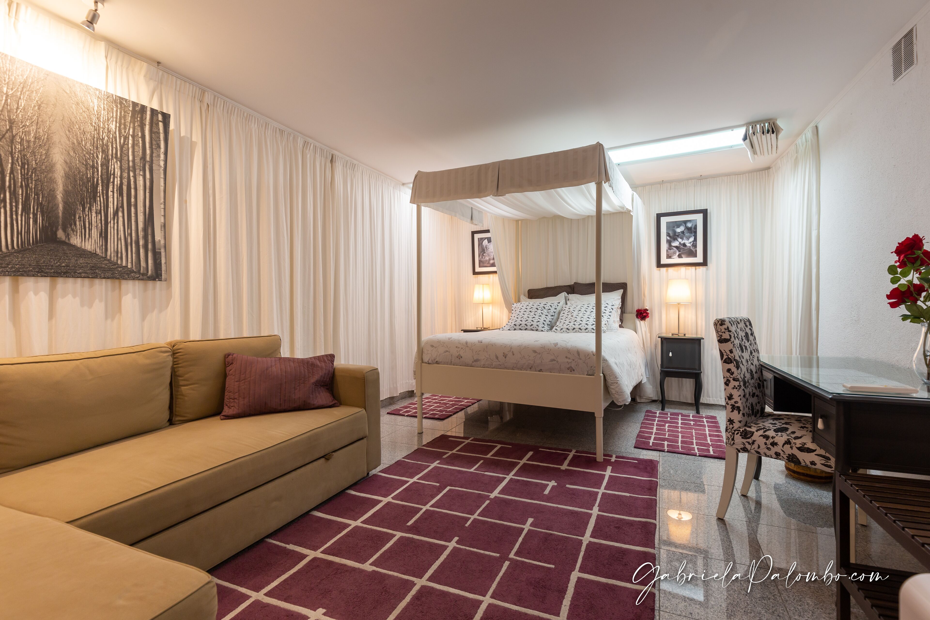 Apartamento Cidade, 1 quarto | Com decoração personalizada, com mobília individualizada, secretária 