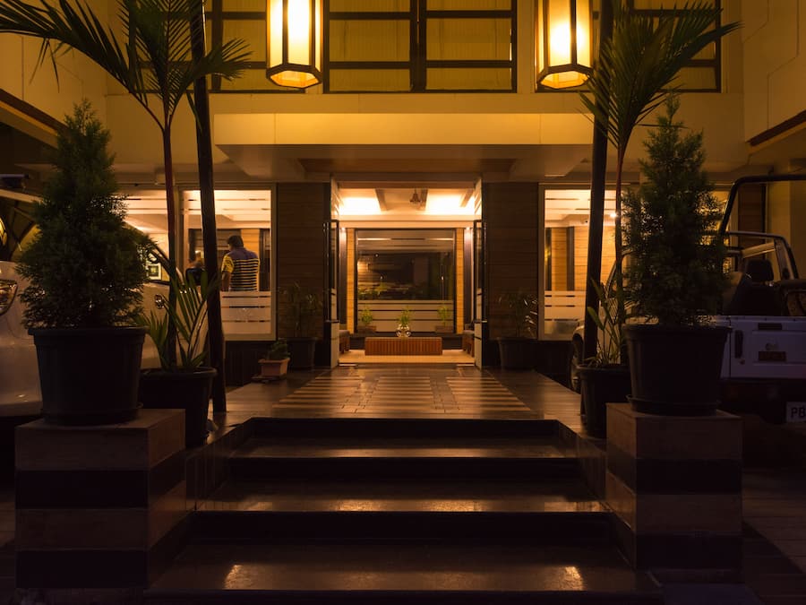 Entrada do alojamento