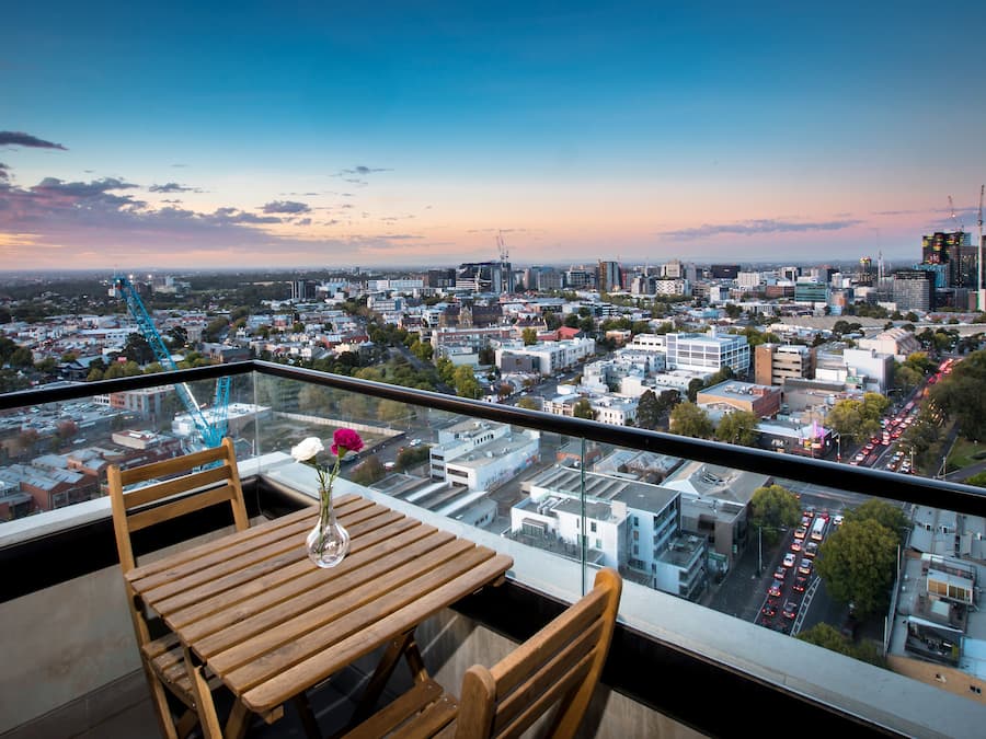 Apartamento Superior, várias camas, varanda, vista para o porto | Varanda