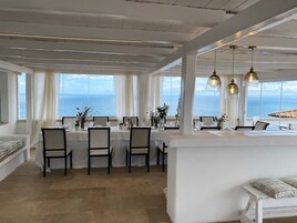 Café da manhã, almoço e jantar