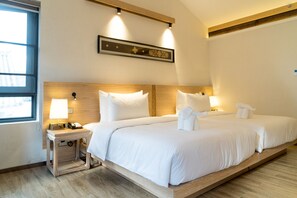 Quarto duplo clássico | Roupas de cama premium, frigobar, cofres nos quartos, escrivaninha