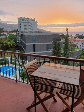 Quarto Duplo ou Twin, vista para o mar | Vista da varanda